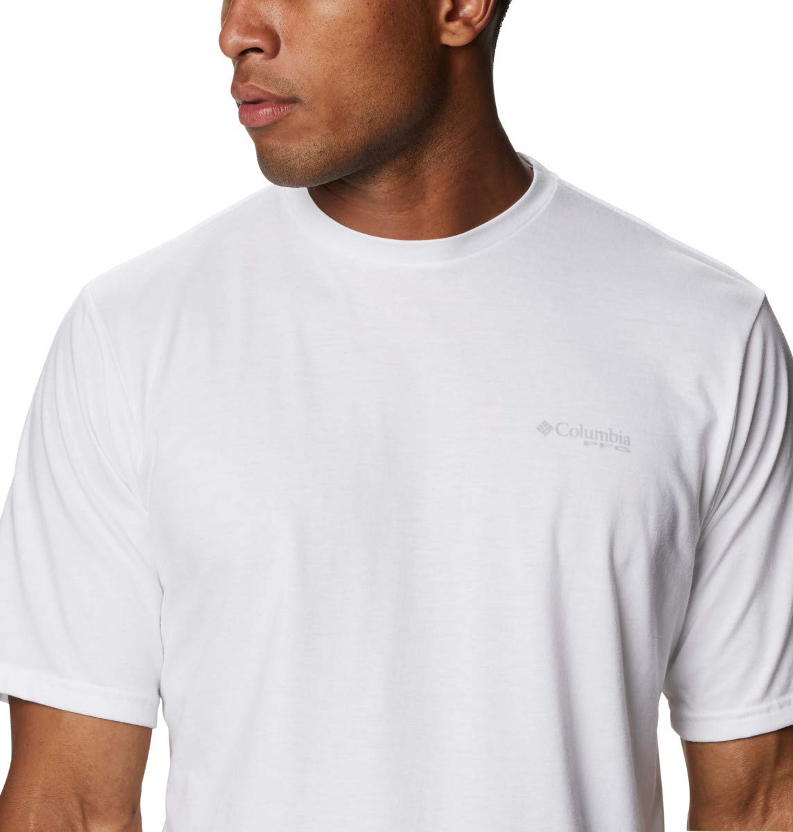 Columbia Men's PFG Fish Flag Graphic Short Sleeve, Black/Graphite/City Grey, Small