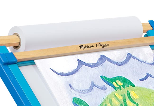 Melissa & Doug Wooden Double-Sided Tabletop Easel, Arts, Crafts, Pretend Play, 3+, Multicolor, 44.45 cm H x 52.705 cm W x 6.985 cm L