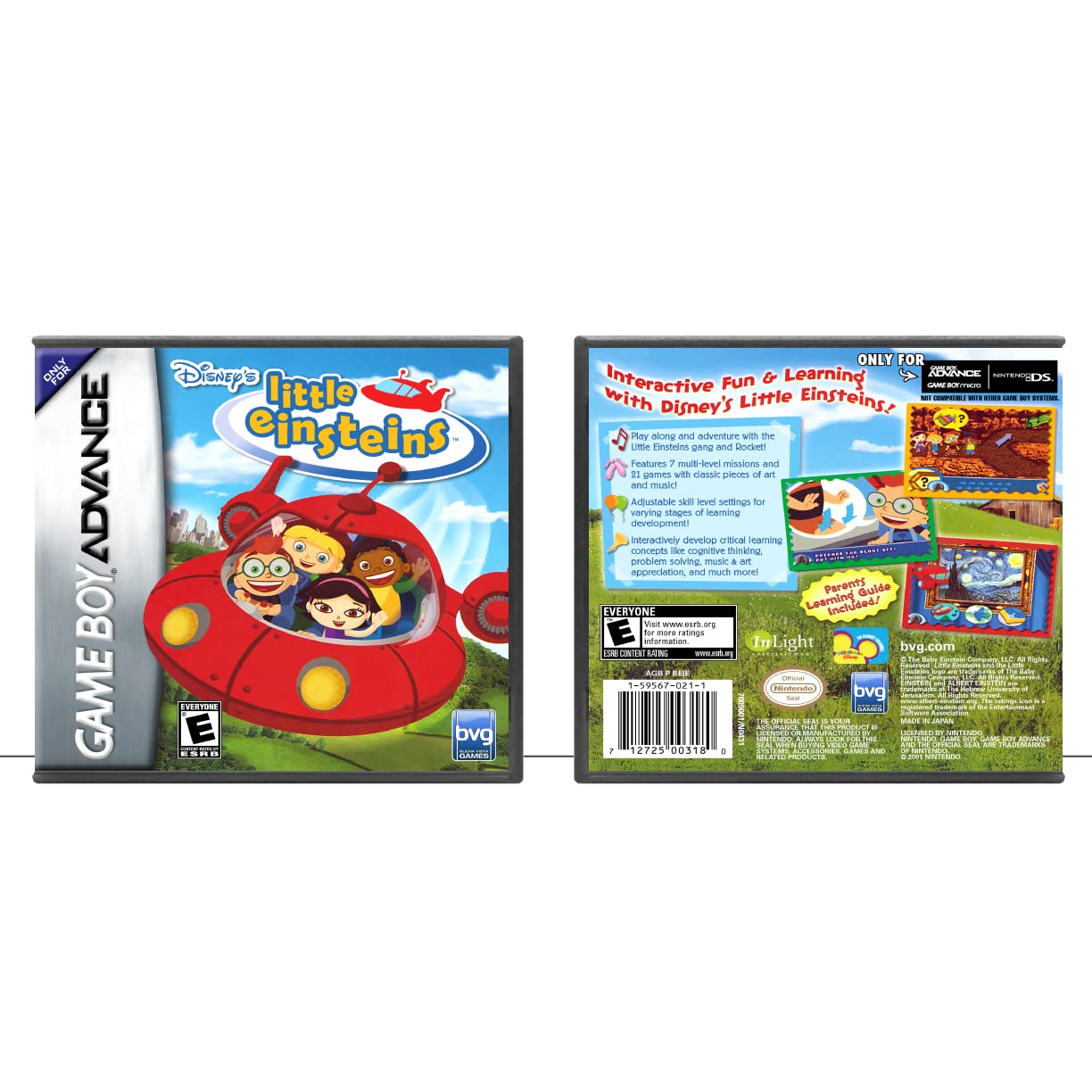 Disney's Little Einsteins | (GBA) Game Boy Advance - Game Case Only - No Game