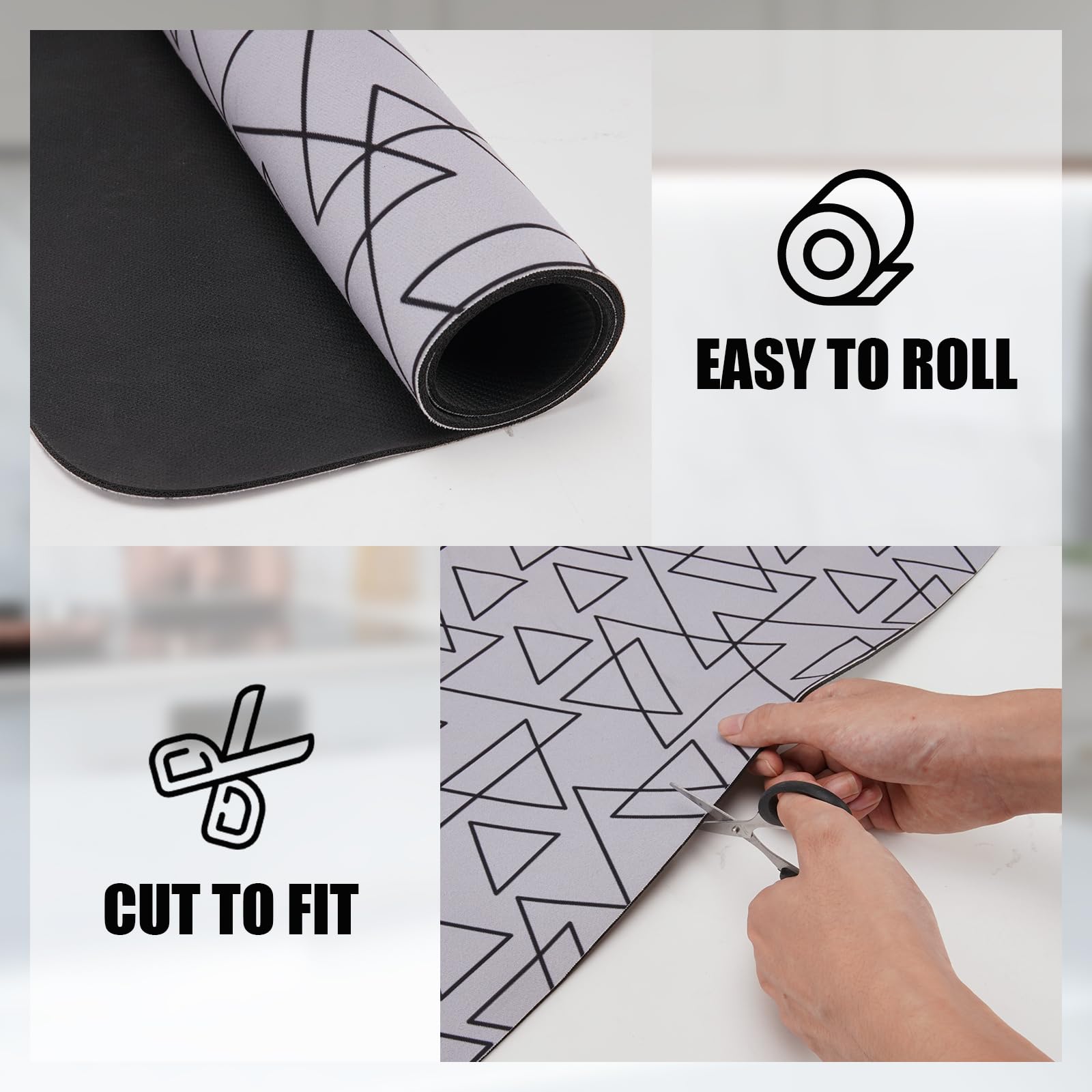 Dish Drying Mat Coffee Mat Super Absorbent Drying Mat Large Dish Drying Mats for Kitchen Counter Easy clean Dish Mat Kitchen Drying (1pcs 16"x24")