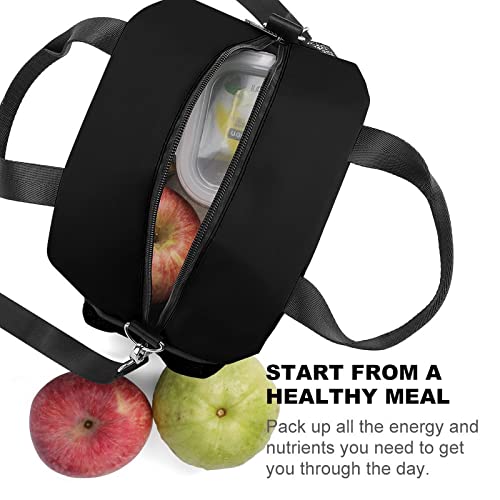 Fuck U Pay ME Bitch Printed Lunch Box Tote Bag with Handles and Shoulder Strap for Men Women Work Picnic