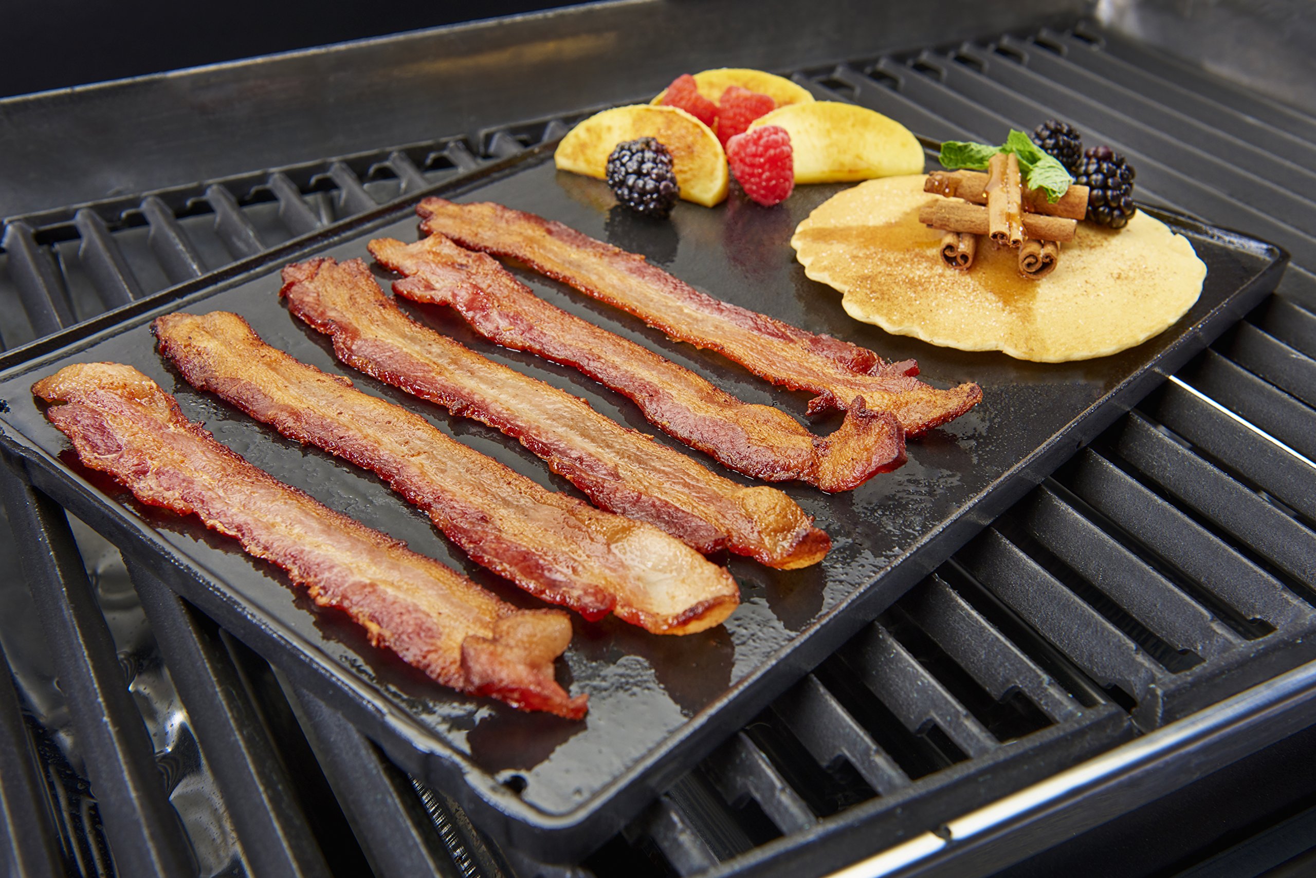 GrillPro 91212 Universal Cast Iron Griddle, 13-Inches X 9.25-Inches, Black