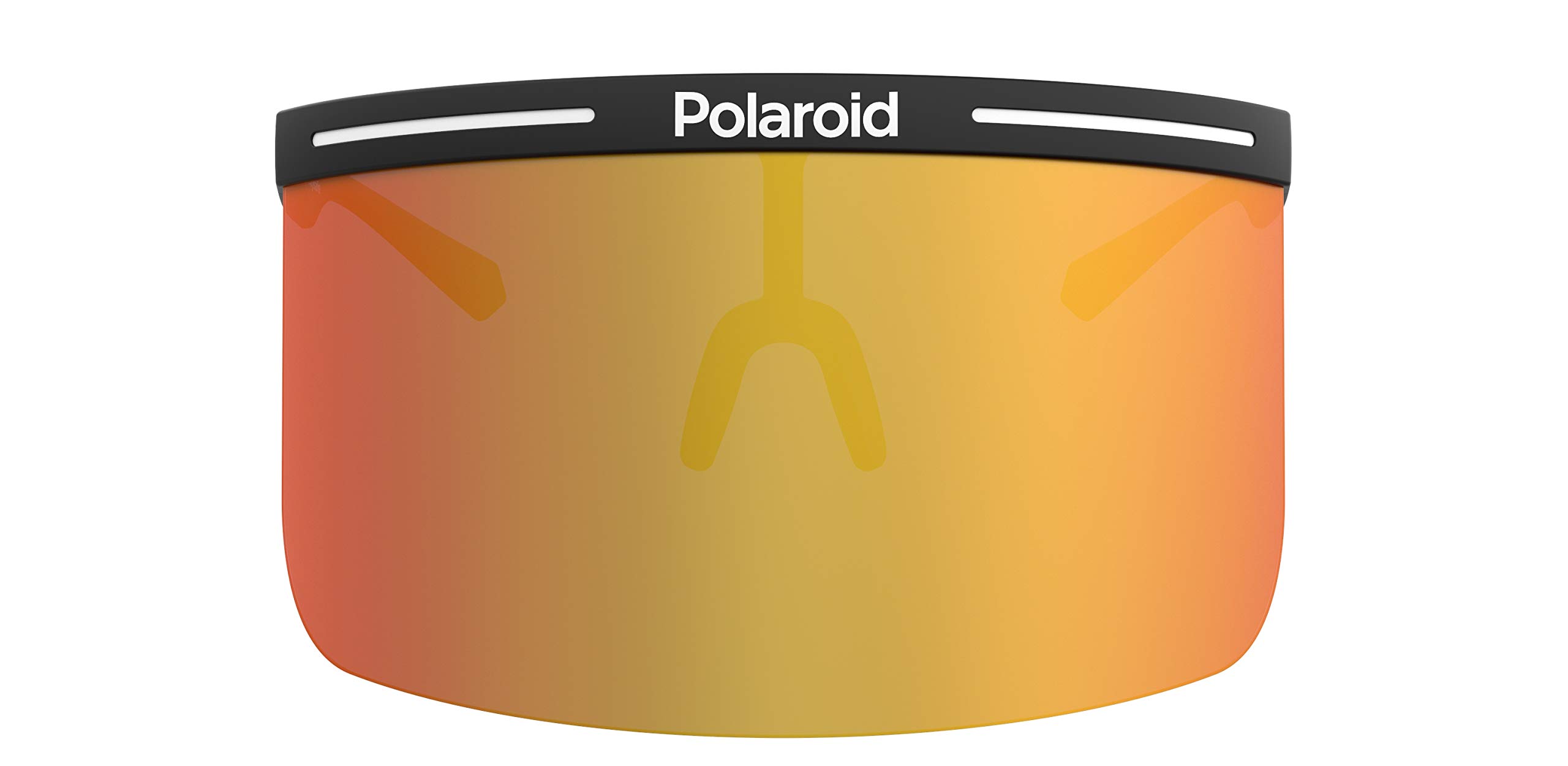 Polaroid Sunglasses PLD 7038/S Polarized Special Shape Sunglasses, Black Red Gold, 99mm, 1mm