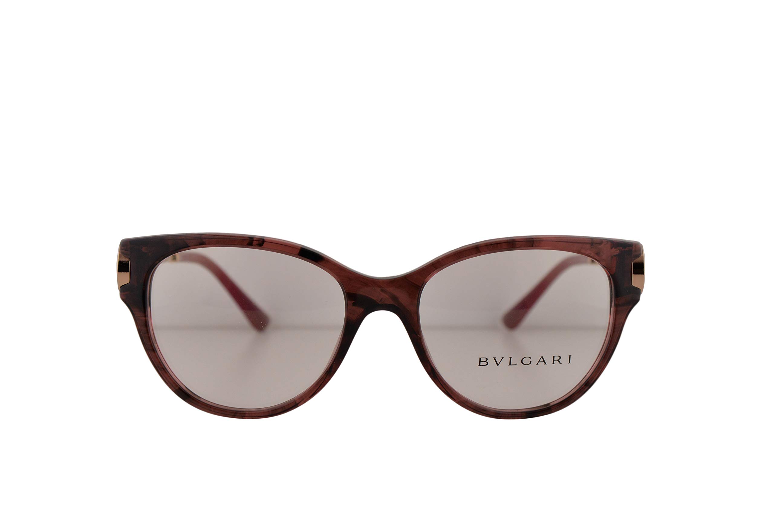 Bvlgari BV4144B Eyeglasses 52-17-140 Red Variegated Violet w/Demo Clear Lens 5397 BV 4144-B Bulgari