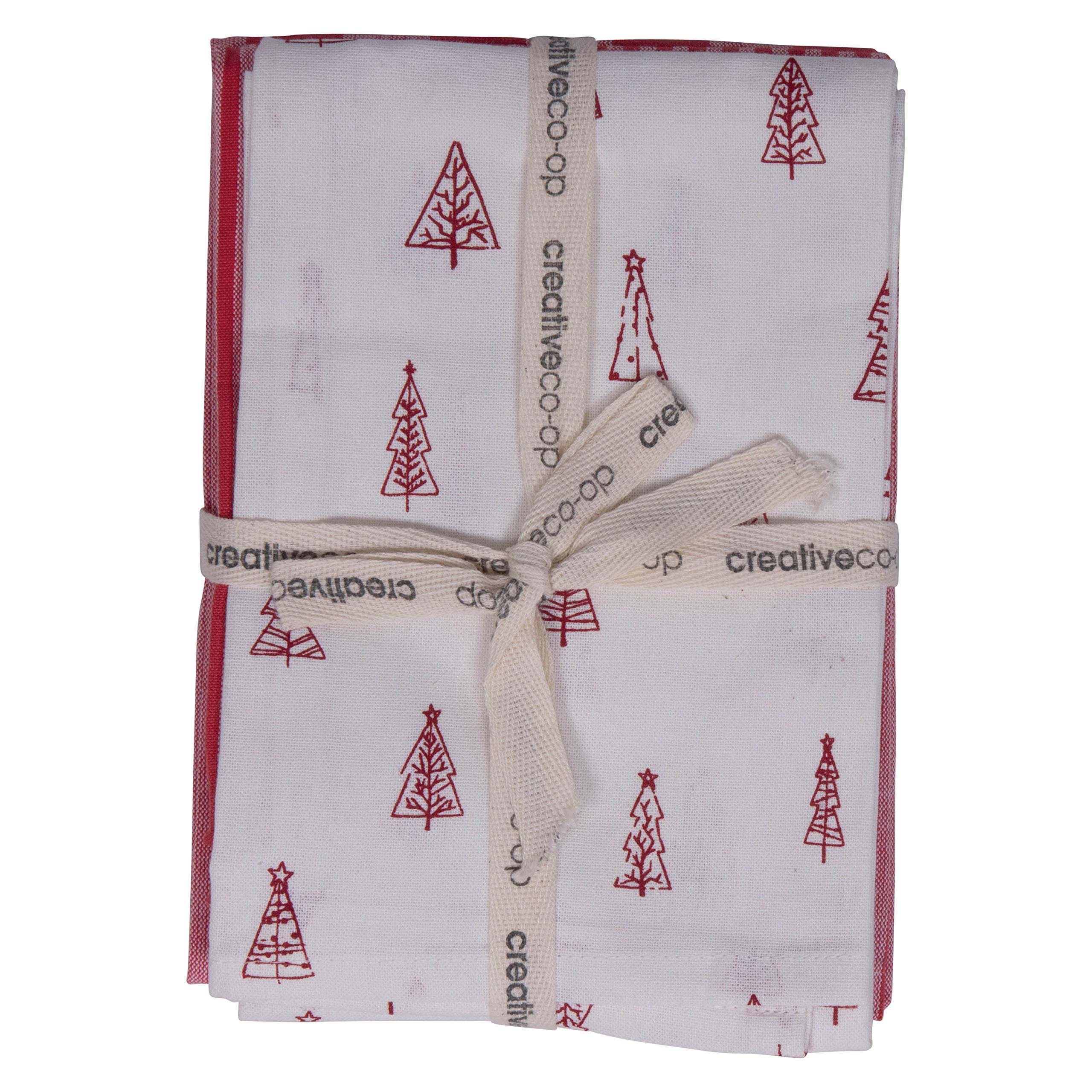 Creative Co-Op Cotton Woven Tea (Set of 3) Dish Towels, Multicolor