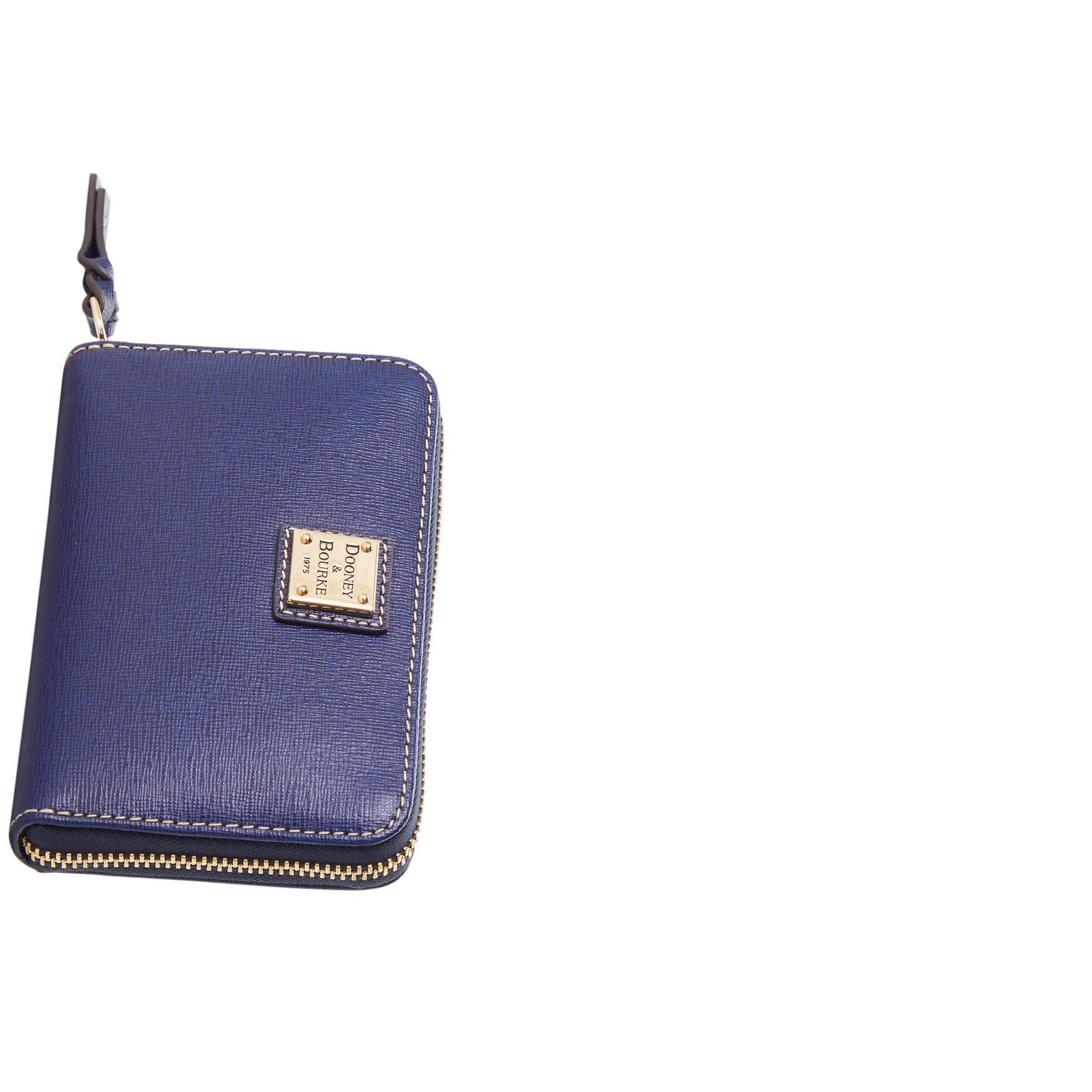 Dooney & Bourke Wallet, Saffiano Medium Zip Around Credit Card Case Wallet - Black