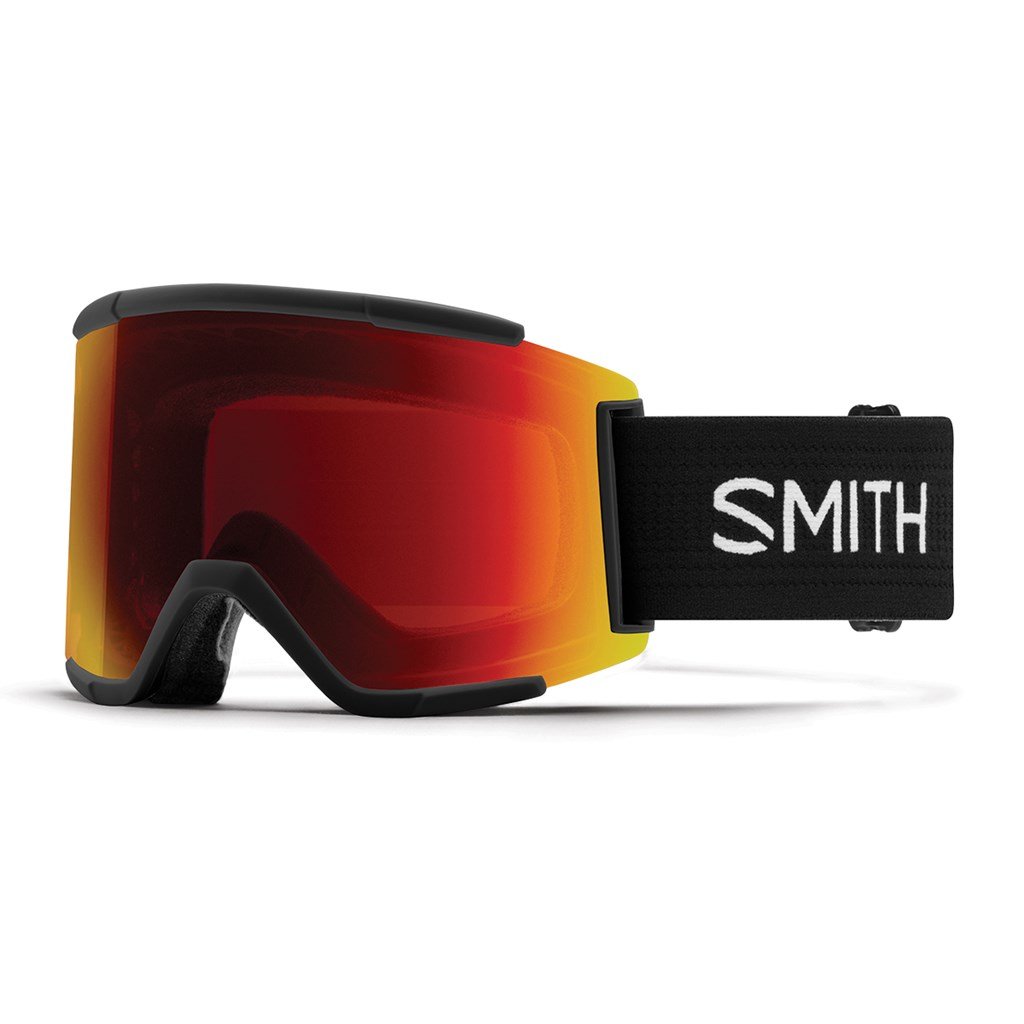 Smith Optics Squad XL Snow Goggles Black with CP Sun Red Mirror and CP Storm Rose Lens