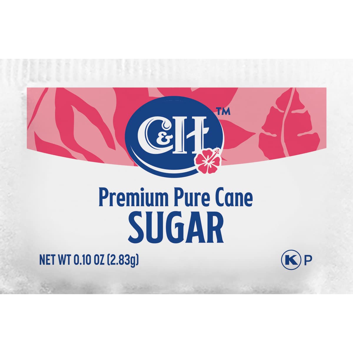 C&H Pure Cane NON-GMO Granulated Sugar, 0.10 Ounce (2.83 Gram) Packets, Pack of 400 in Dispenser Box