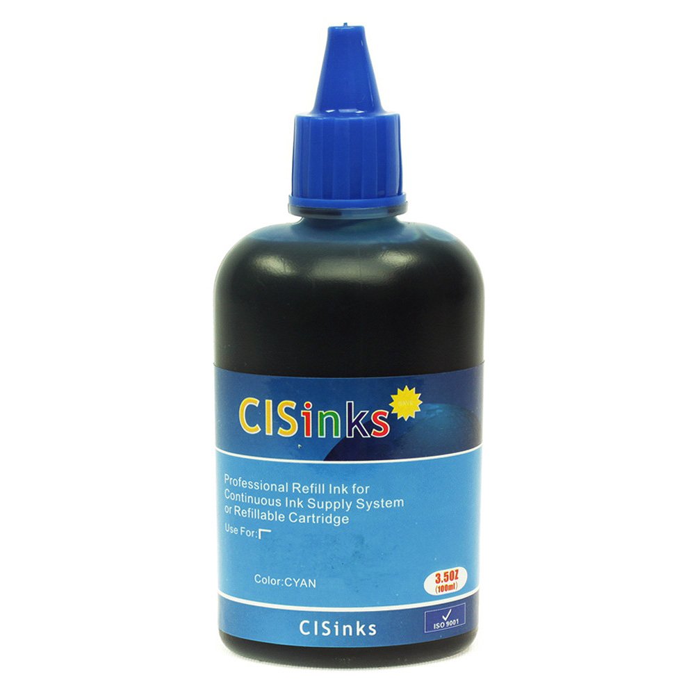 CISinks GI-290 Cyan Refill Ink Bottle Set Replacement for PIXMA G4200 G4210 G3200 1200 2200 + Refill Tool Kit Blunt Injectors