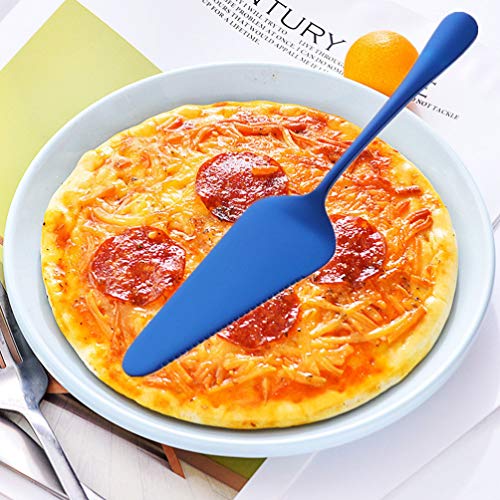 DOITOOL Stainless Steel Serrated Cake Shovel Cake Pie Pastry Server Serrated Spatula and Pizza Cut Turner Pie Server Spatula for Serving Platter, Cutting Dessert and Pizza Slicer