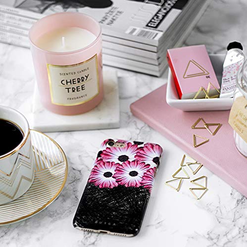 BURGA Phone Case Compatible with Samsung Galaxy Note 20 ULTRA - Pink Princess Gerbera Daisy Floral Pattern Cute Case for Women Thin Design Durable Hard Plastic Protective Case