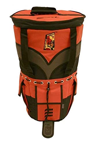 TKL Acoustic Rhythms Professional Djembe Case - 14" x 25" x 9.5" - Red