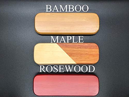 Custom Engraved Wood Pen Set With Maple and Rosewood Finish, Executive Pen and Box With Free Personalization