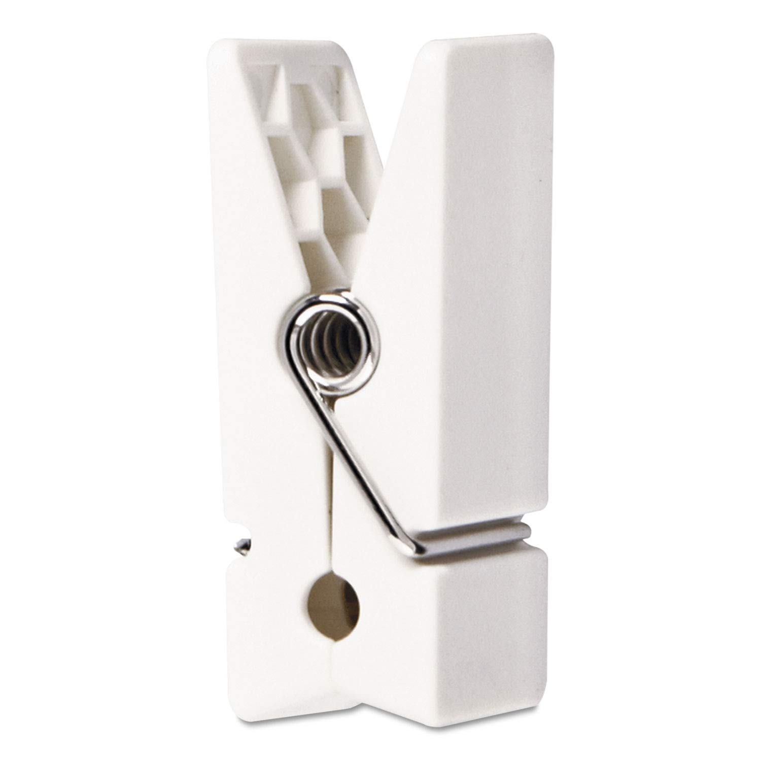 Command Spring Hook, 3/4w x 5/8d x 1 1/2h, White, 8 Hooks/Packs
