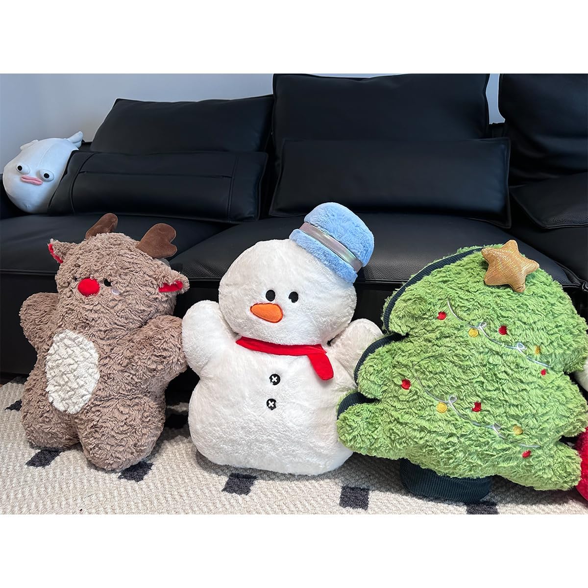 Goylmc Christmas Reindeer Plush Pillow - 19.7" Elk Stuffed Animal- Home Christmas Decoration Gift