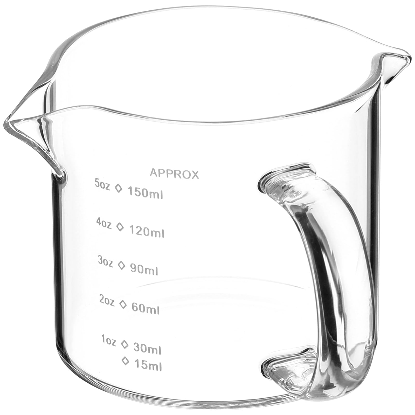 HOLIDYOYO Small Glass Pitcher Creamer Pitcher Tea Pitcher Coffee Milk Creamer Pitcher Milk Frothing Pitcher Sauce Pitcher Creamer Jug Serving Pitcher for Tea Maple Syrup 150ml