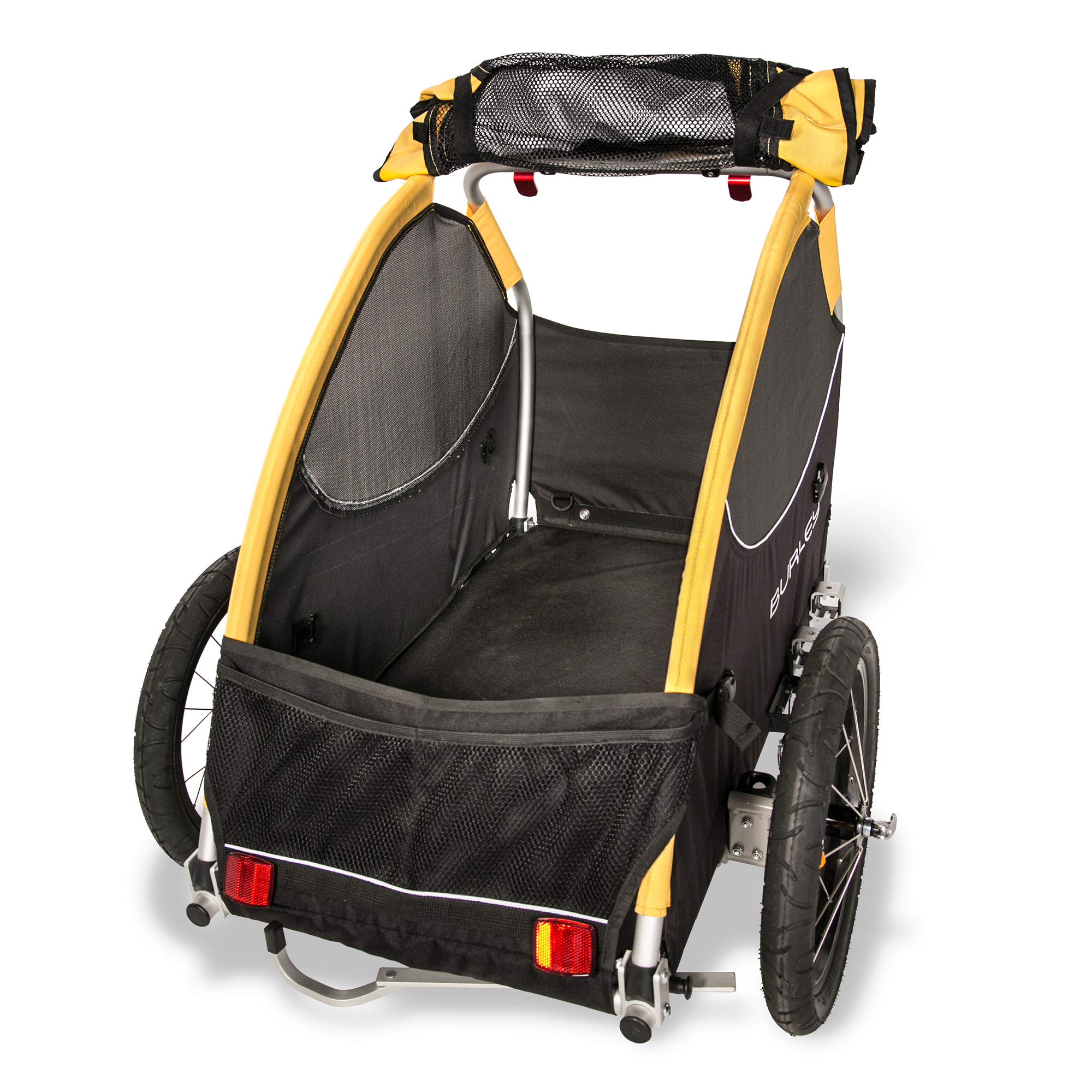 Burley Design Tail Wagon Bike Trailer, Yellow/Black, 16-Inch