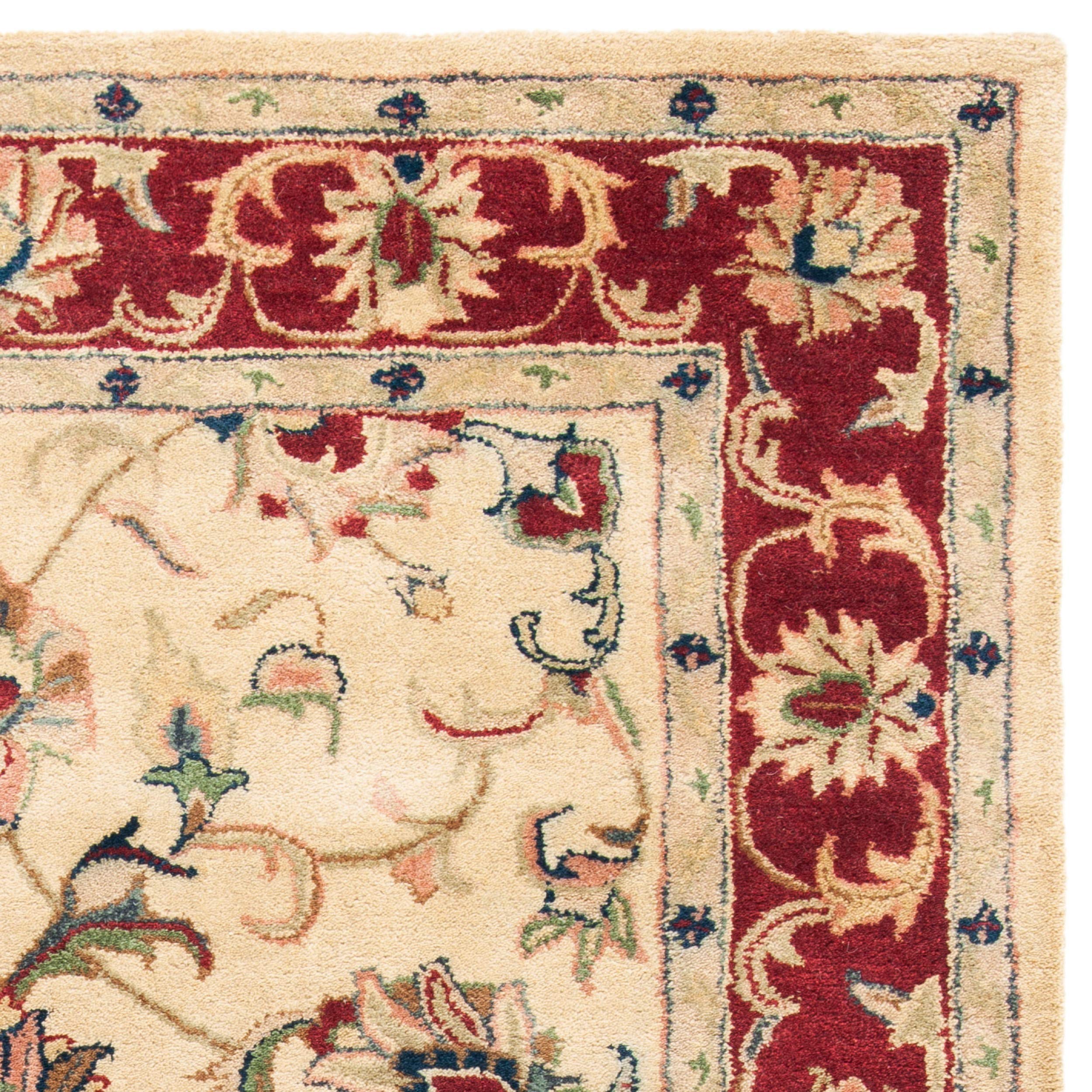 SAFAVIEH Classic Collection 6' x 9' Gold / Red CL398A Handmade Traditional Oriental Premium Wool Area Rug
