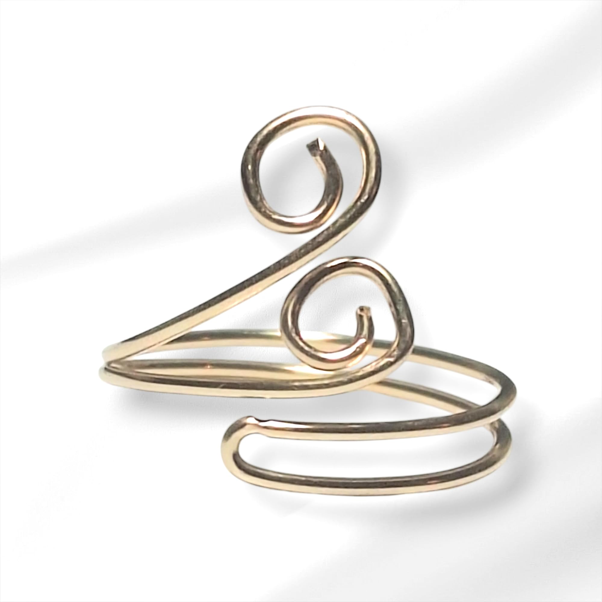 Toe Ring Swirl - Adjustable 14 Kt Gold Filled