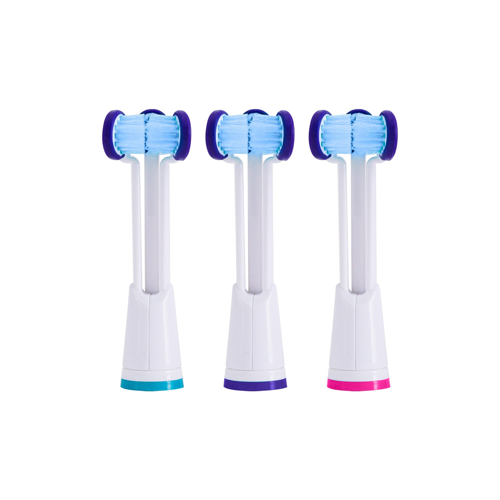 Compatible with Philips Sonicare® ONLY- Three Headed Replacement Toothbrush Heads - Fits ONLY Sonicare Models: DiamondClean, Flexcare+, HealthyWhite+, 2 Series Plaque Control (Soft Bristles - 3 Pack)