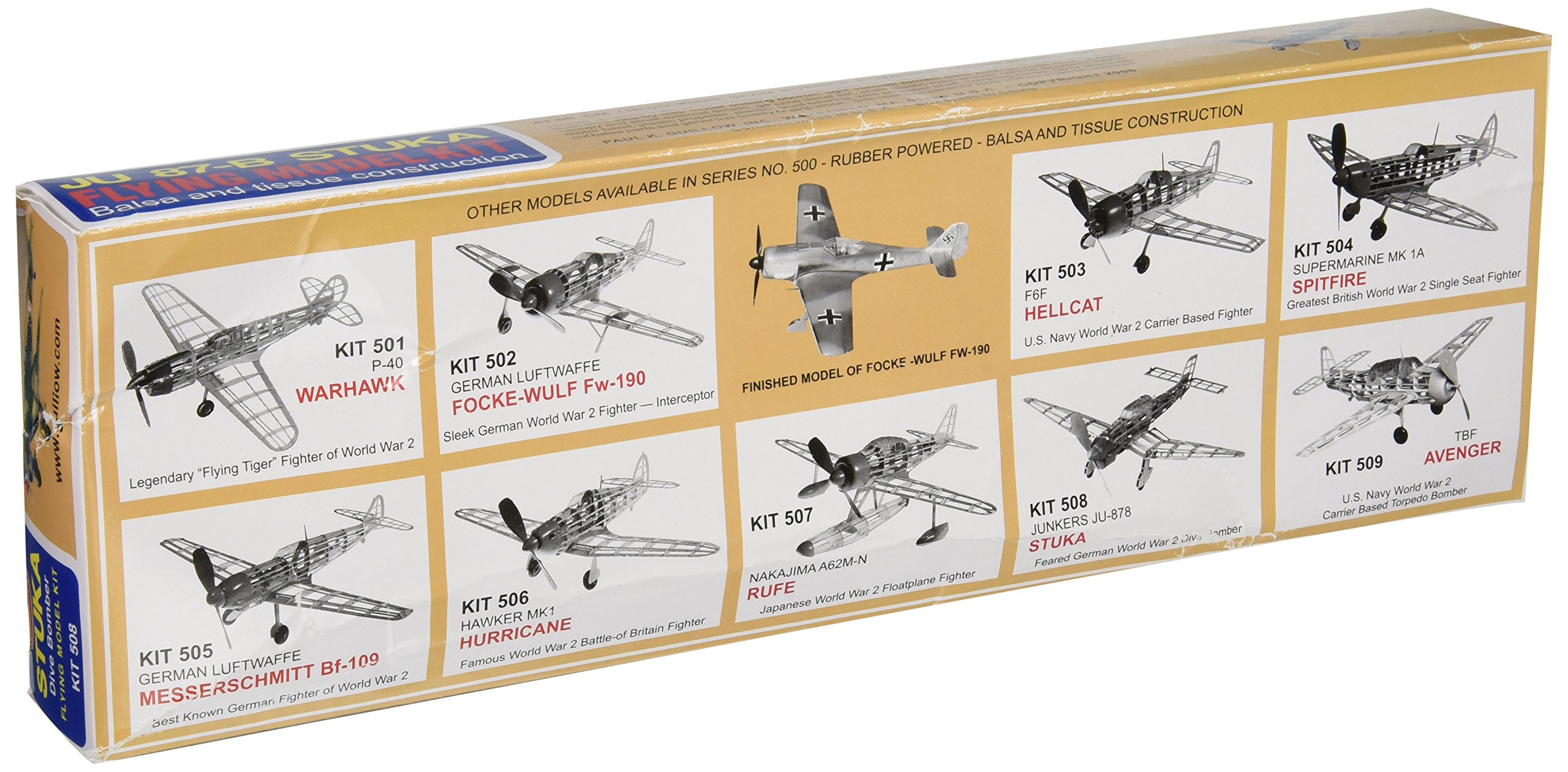 Guillow's Junkers JU 87-B Stuka Model Kit Small