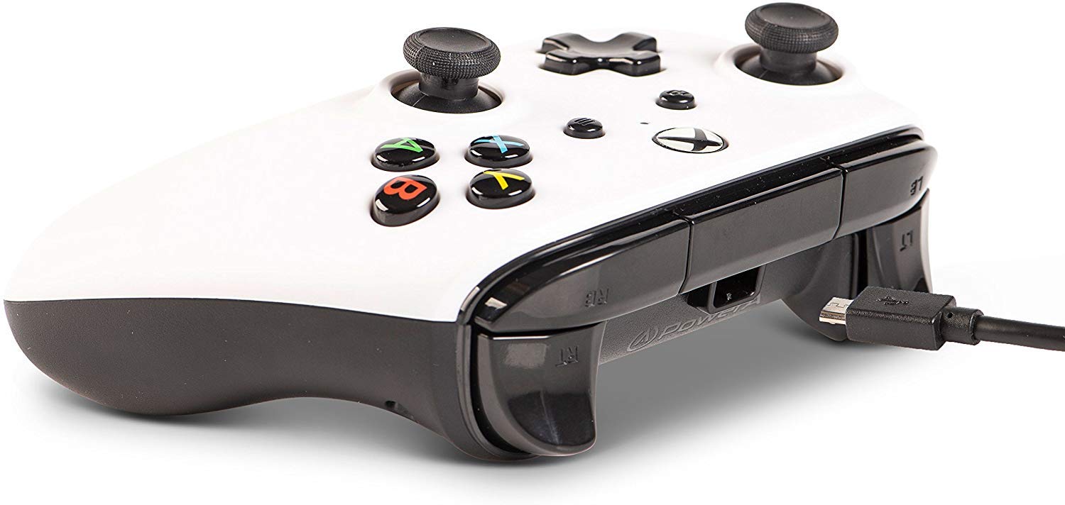 PowerA Enhanced Wired Controller for Xbox One - White, Gamepad, Wired Video Game Controller, Gaming Controller, Xbox One, Works with Xbox Series X|S
