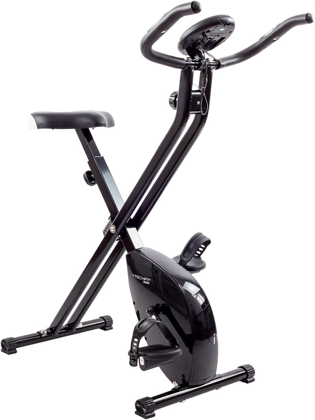 DisposaLux Folding Exercise Bike - Magnetic F-Bike, Home Recovery Cardio Trainer with Computer and Pulse Sensors