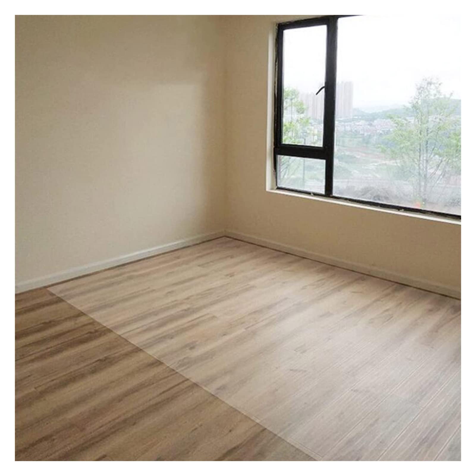 Clear PVC Desk Chair Mat Transparent Plastic Runner Rugs for Hardwood Floors/Carpet Protector,Clear Floor Protector Carpet for Hard Surface Floors, Non Slip Easy Clean Area Rug Pad,2mm Thick,60/80/100