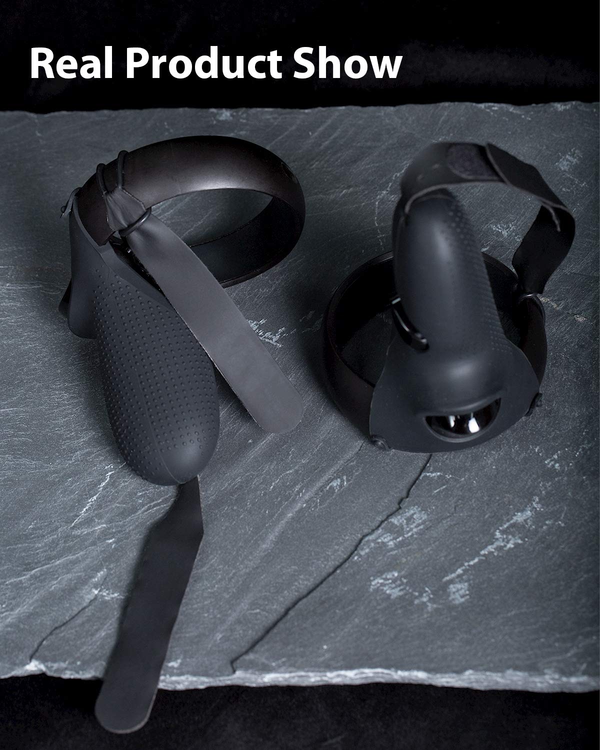 Compatible with Oculus Quest Touch Controller Grip Cover, Amavasion Soft Silicone Accessory Cover with Anti-Throw Handle Strap