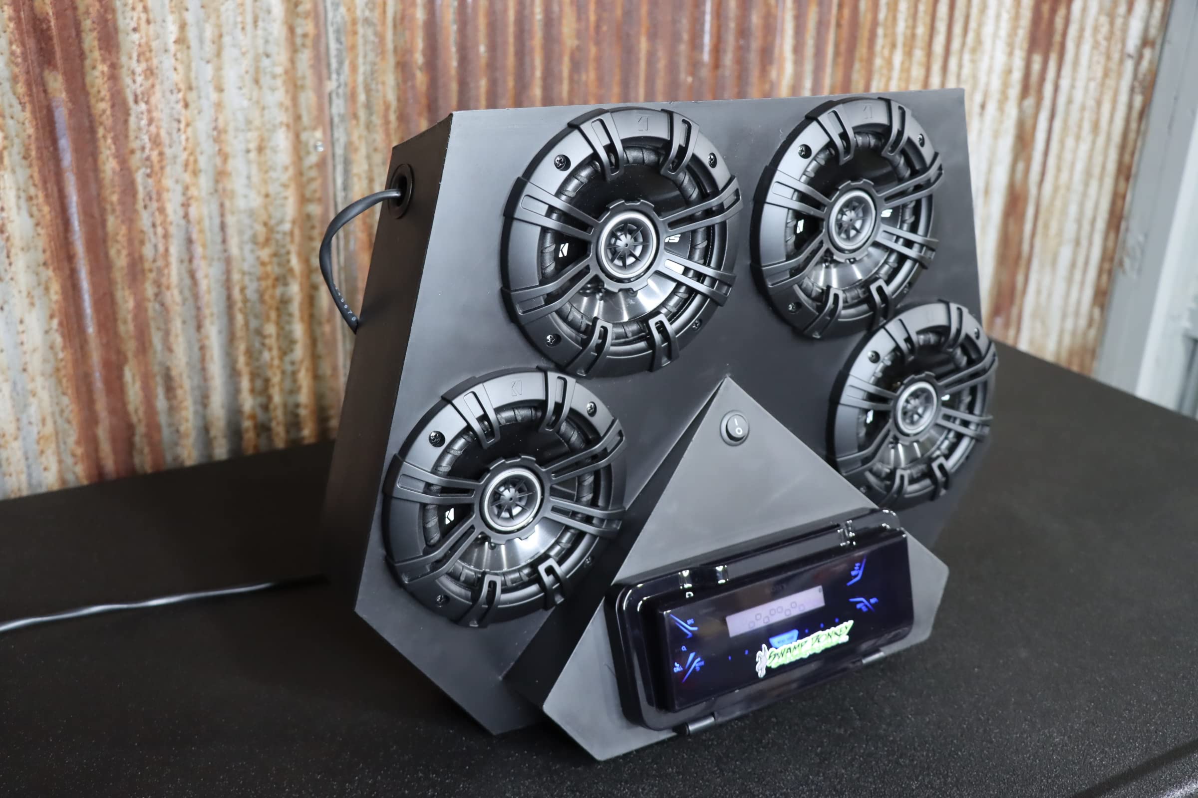 SD 2SBT4B2 -Polaris RZR BT Stereo System UTV Side by Side (4-5.25" Marine Speakers)