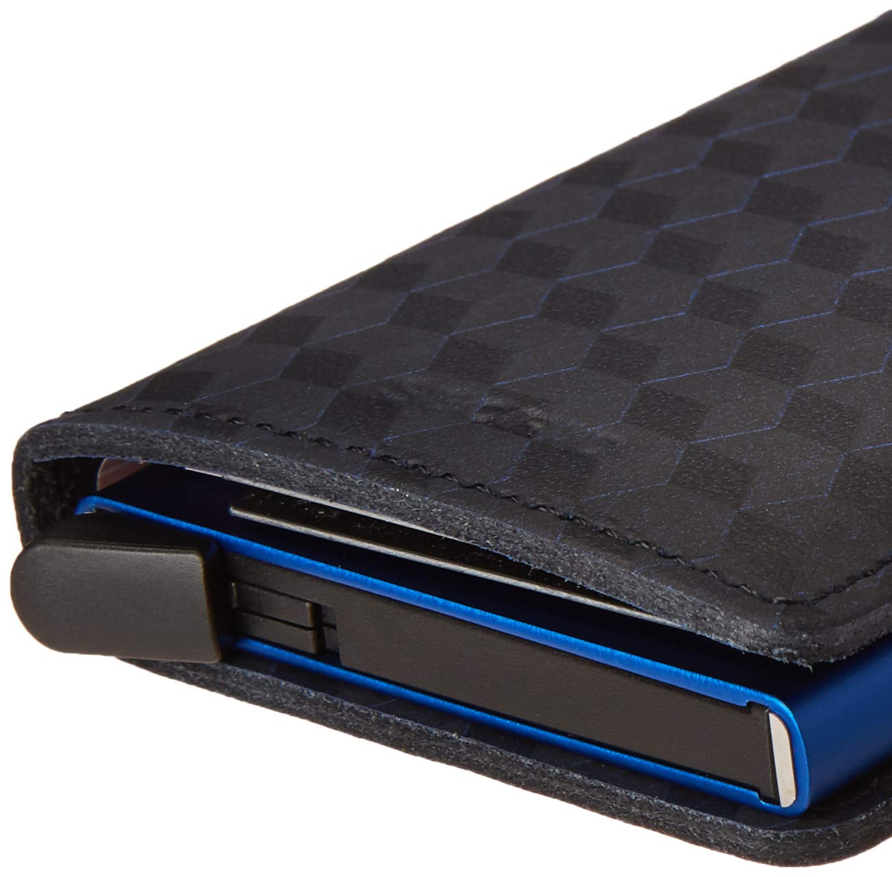 SECRID Slim Wallet Optical Black Leather Wallet (Optical Black)