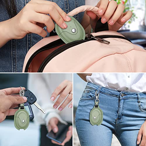 Fintie Protective Case for Pixel Buds A-Series (2021) / Pixel Buds 2 (2020), Premium PU Leather Slim Fit Metal Snap Closure Portable Cover Skin with Keychain, Sage Green
