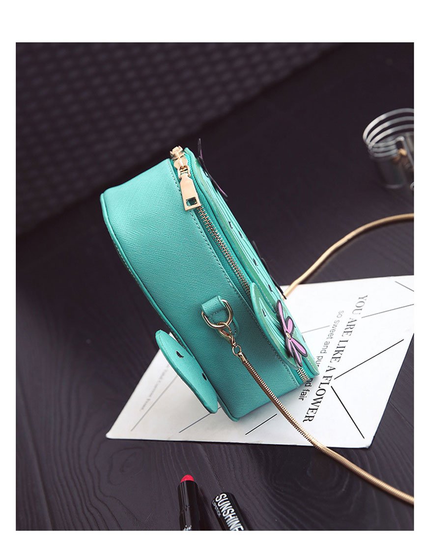 MILATA Women Cactus Shape PU Leather Mini Cross Body Bag Cute Purses Shoulder Chain Bag