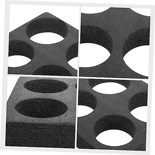 CIYODO 2pcs Drink Cup Holder Drinks Coffee Mug Coffee Tray Beverages Drink Carrier Cup Carrier Drink Cup Takeout Carrier Tray Cup Holders Packing Trays Bowl Holder Four Holes Pearl Cotton