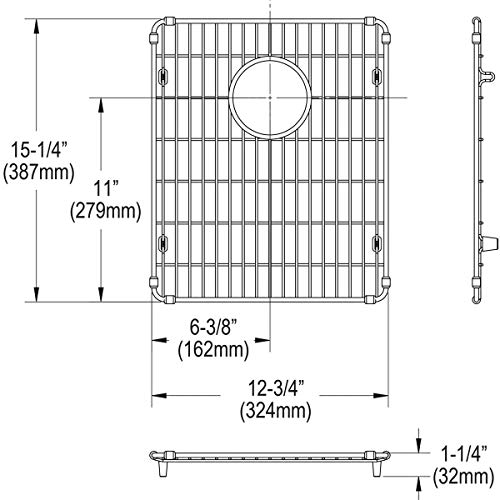 Elkay EBG1315 Stainless Steel Bottom Grid