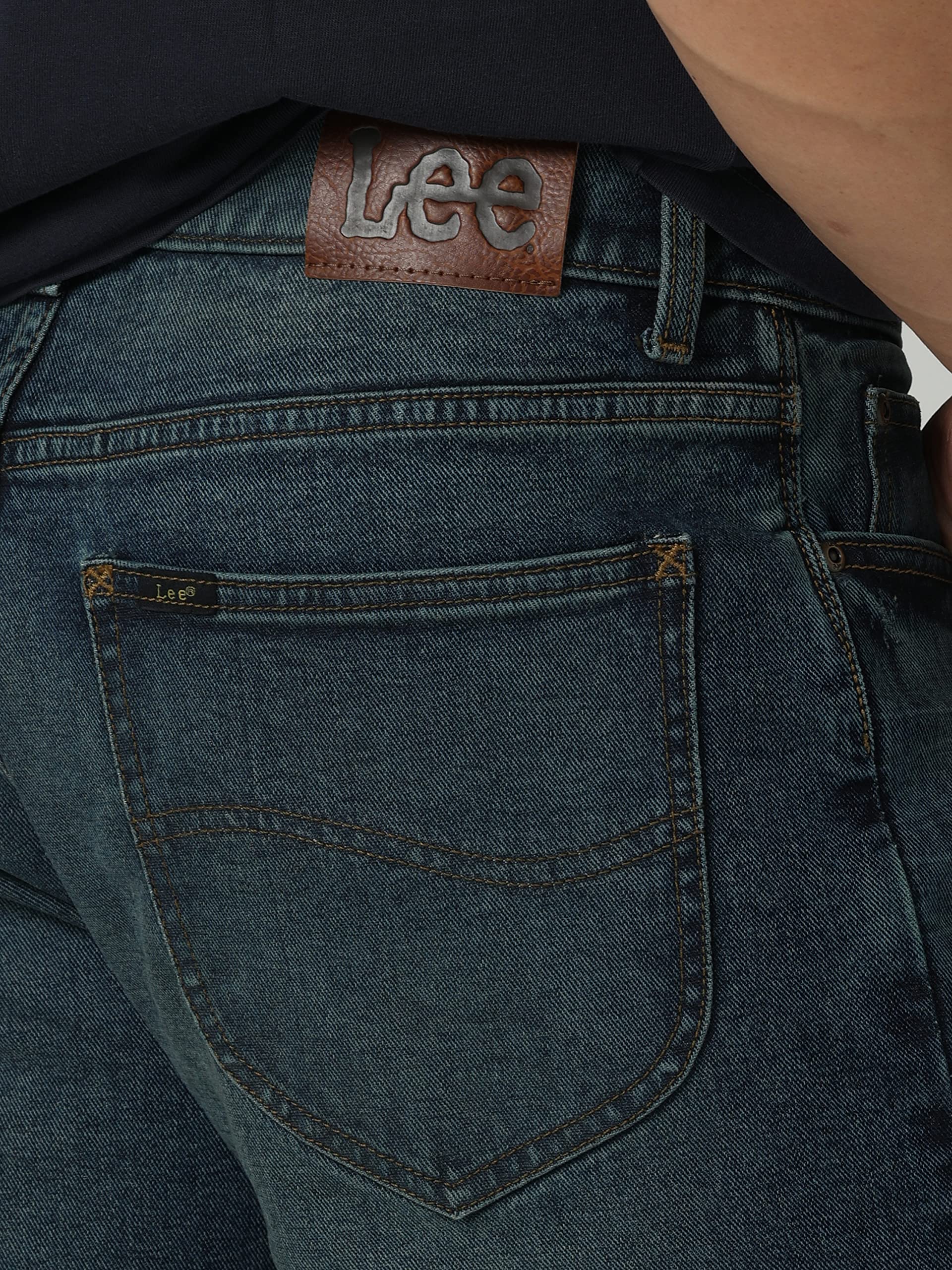 Lee Men's Slim Straight Jean, Tanos, 28W x 30L