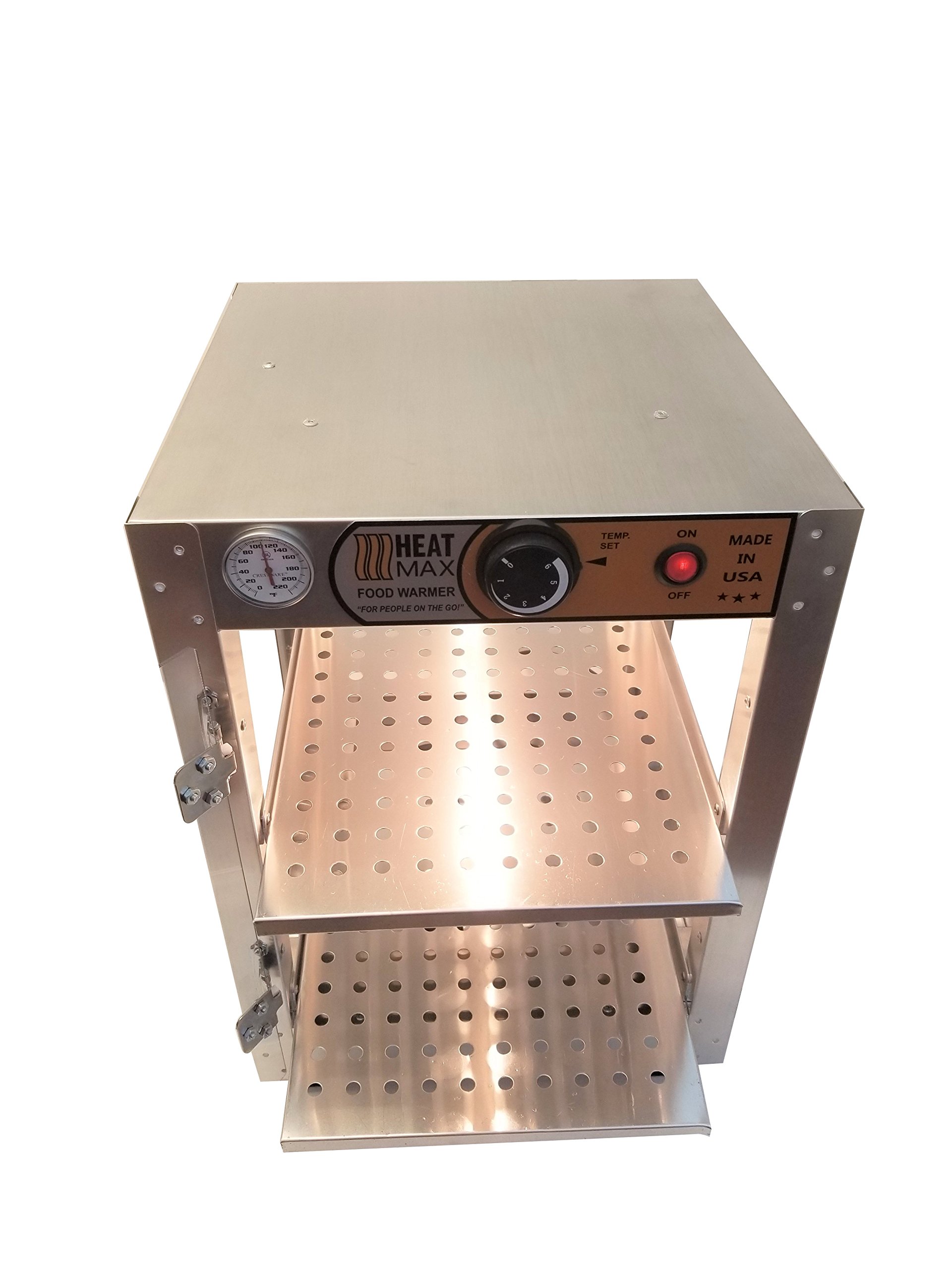 HeatMax Commercial Food Warmer Pizza Pastry Hot Countertop Display Case 14x14x20