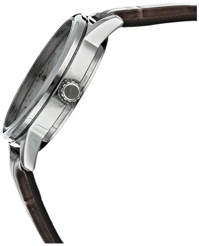 Casio #MTP-V002L-7B Men's Standard Analog Leather Band Easy Reader Day Date Watch