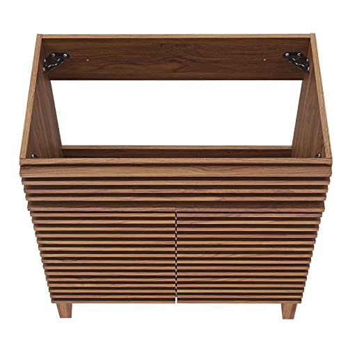 Modway Render 30" Bathroom Vanity in Walnut - Sink Basin Not Included