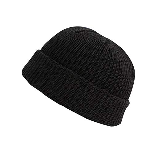 Black Winter Hats for Women Fleece Lined Beanie Knit Chunky Womens Snow Cap Fall Hat Baseball Cap Women Balaclava Face Mask Men Fitted Hats for Men