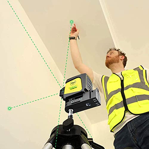 Firecore F335G 5-Point Laser, Green Beam Self-Leveling Alignment Laser with Magnetic Bracket