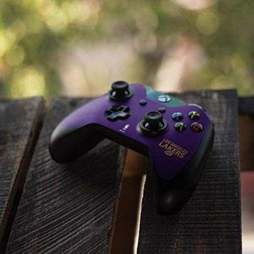 Skinit Decal Gaming Skin Compatible with Xbox One Controller - Officially Licensed NBA Los Angeles Lakers Standard - Purple Design