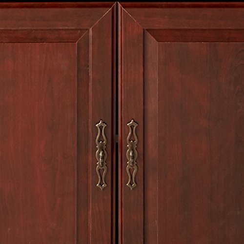 Sauder Heritage Hill 4 tier Library With Doors - Classic Cherry finish