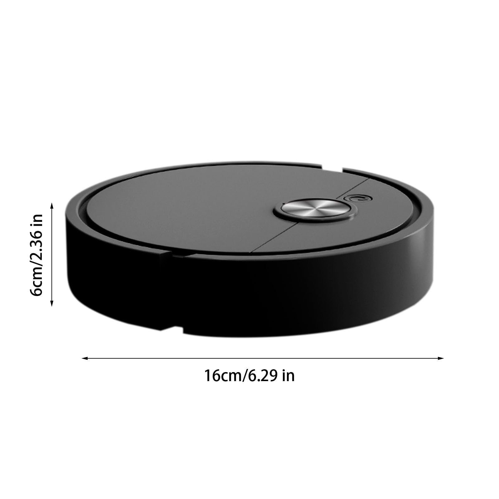 Intelligent Sweeping Robot 3-in-1 USB Rechargeable Sweeping Robot Vacuum Cleaner Mini Lazy Automatic Cleaner for Household Sofa Bedroom (Black)