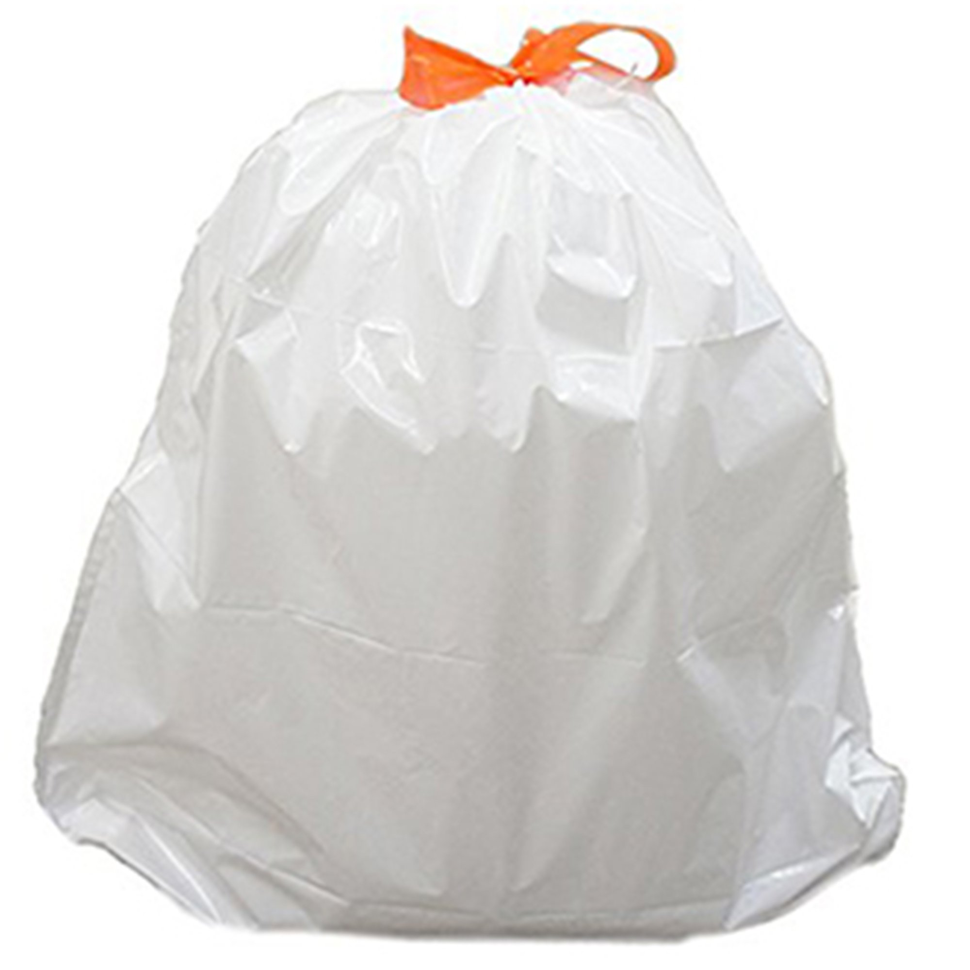 iTouchless 40 Count Tall Trash Bags, Fits 8 Gallon Garbage Can, Strong Bathroom Kitchen Bin Liners, for Rubbish Recycling Compost in The Home, Office, Clear