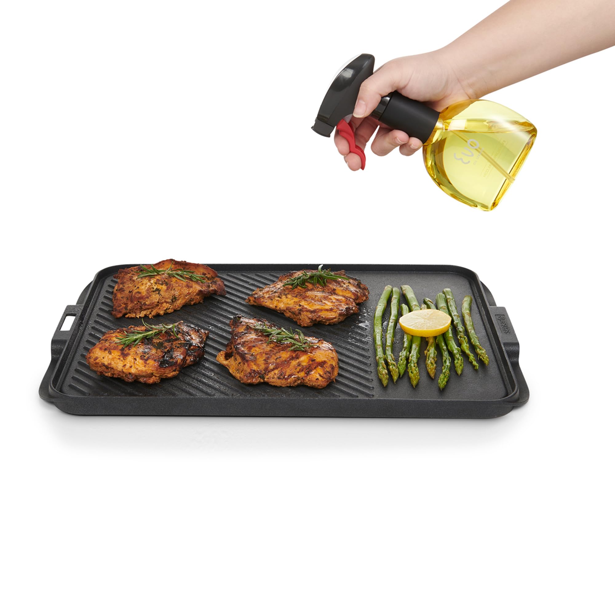 Evo Mini Oil Sprayers, Non-Aerosol for Olive Oil, Cooking Oils, and Vinegars, 8-Ounce Capacity, 1 Each Yellow and Green