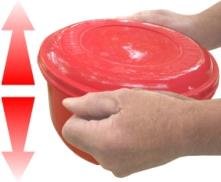 Kernel Catcher Popcorn Bowl-- Dentist Invented, Dishwasher Safe, Recycled Material (Blue)