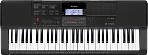 Casio CT-X700 Portable Keyboard Bundle with Stand, Bench, Sustain Pedal, Power Adapter, Austin Bazaar Instructional DVD, and Polishing Cloth