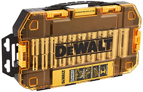 DEWALT Drive Socket Set, SAE, 1/2-Inch Drive, 10-Piece (DWMT73814)