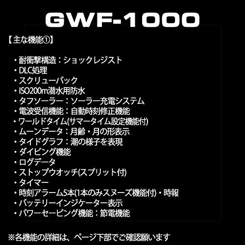 Casio G-Shock Digital Dial Resin Quartz Men's Watch [GWF-1000-1jf] (Japan Import-No Warranty)